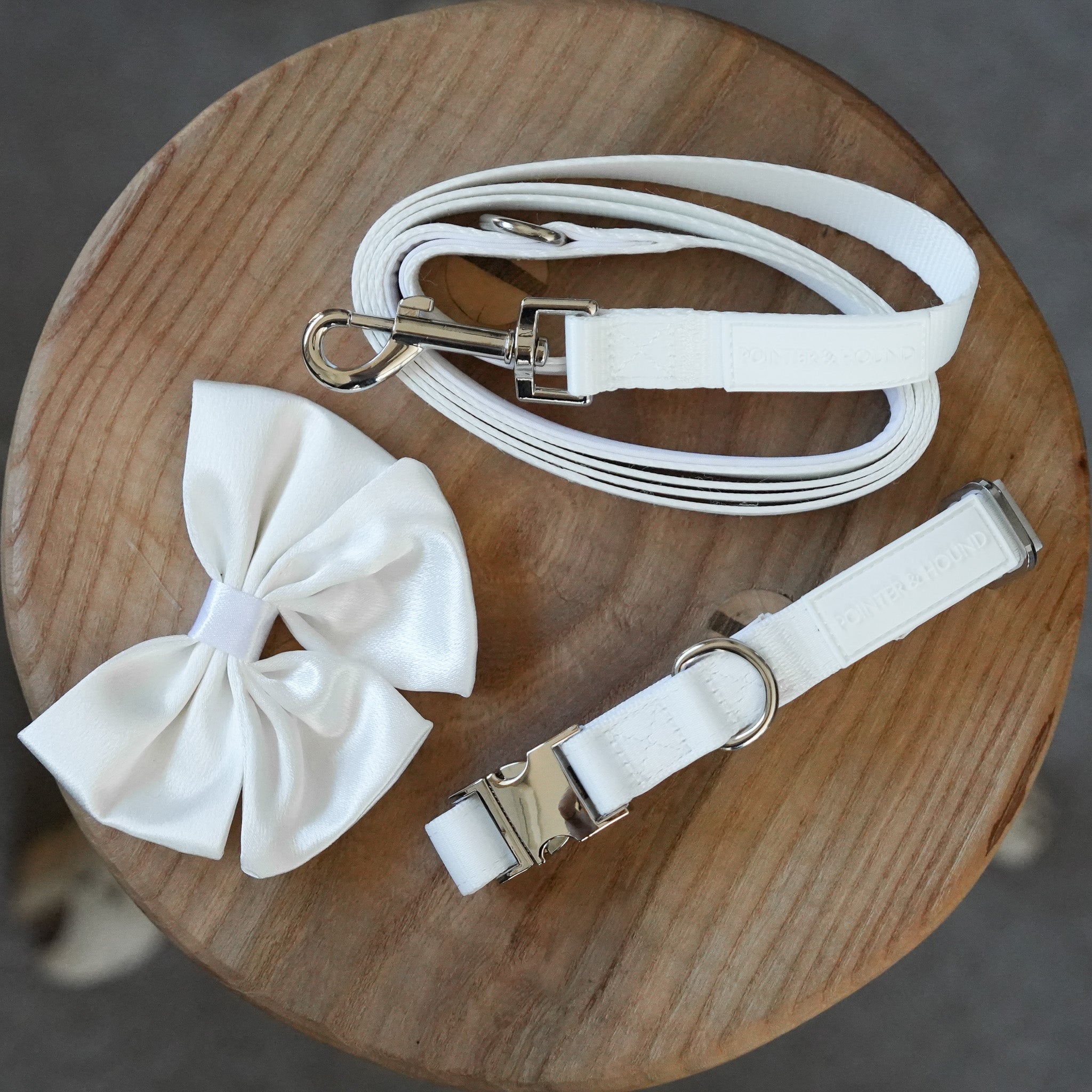 Wedding Set - White Bow – Pointer & Hound